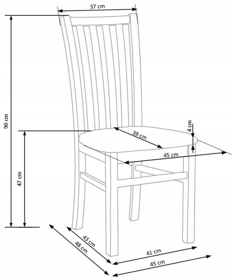 Dimensioni standard e personalizzate delle sedie, altezza e larghezza ...