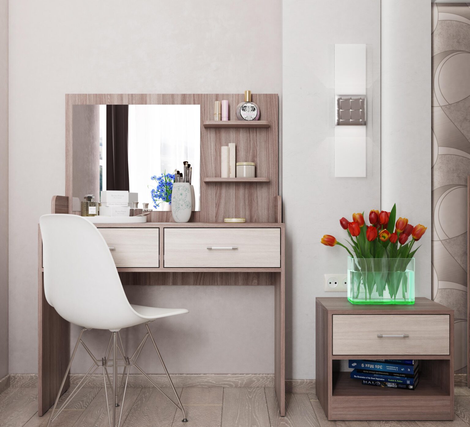 Dressing table height - size standards, design features, how to choose ...