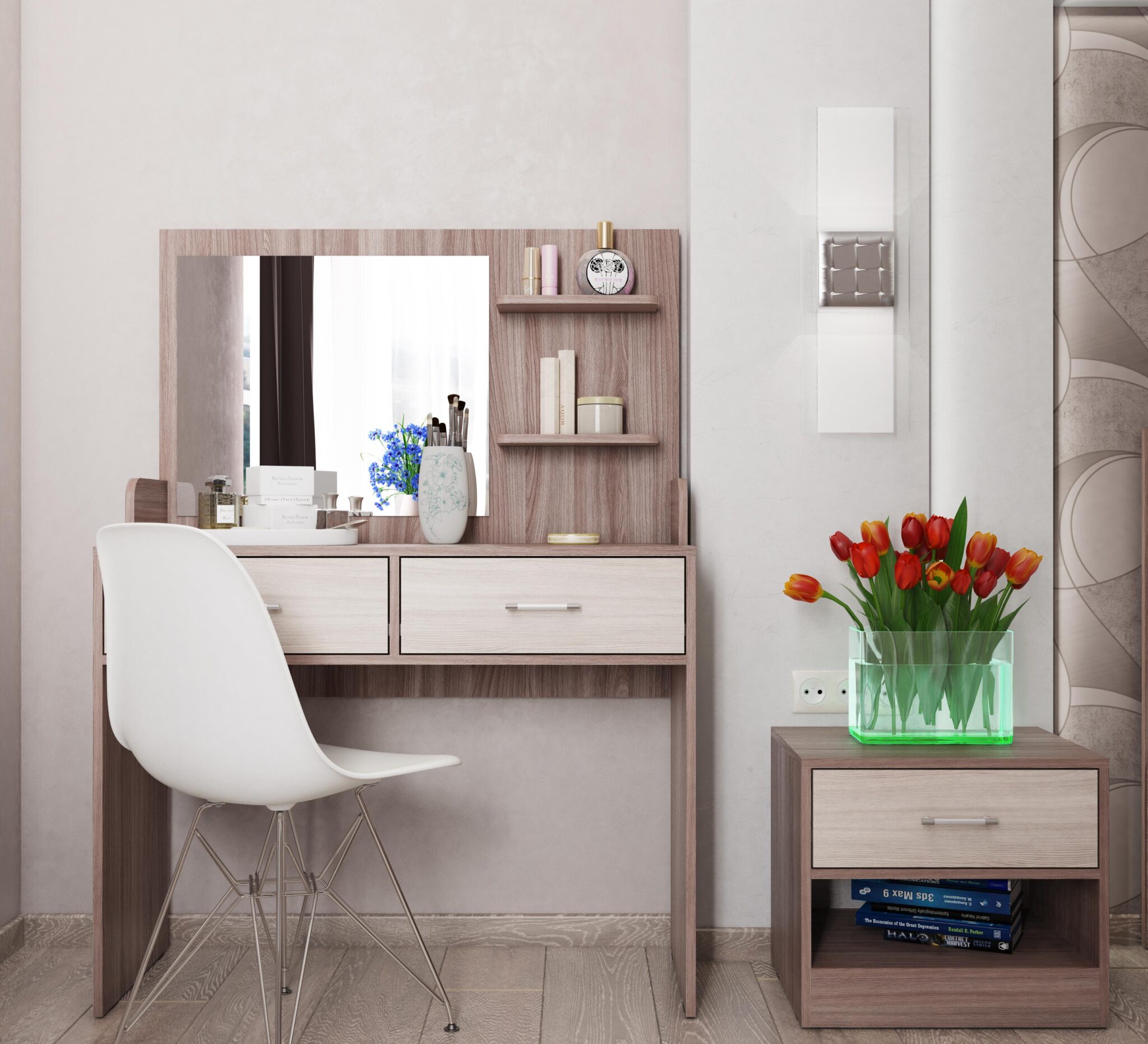 Dressing table height - size standards, design features, how to choose ...
